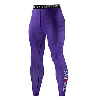Generic Legging de compression pour homme - Collant de course &agrave; pied - Couche de base - Pantalon de cyclisme pour entra&icirc;nement, athl&eacute;tisme, gym, course &agrave; pied