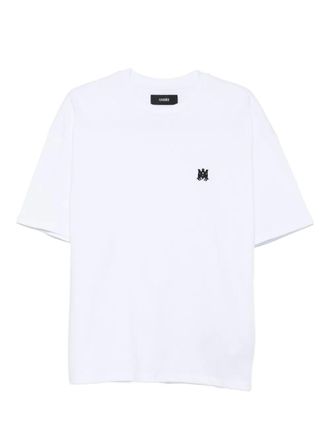 Amiri t-shirt à logo brodé - Blanc