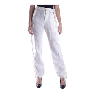 Yohji Yamamoto Cremefarbene Hose - - Trousers - Damen - Beige - L