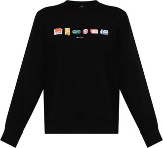Paul Smith SweaT-shirt &agrave; col rond avec imprim&eacute; graphique - Homme - Sweatshirts et sweats &agrave; capuche - Noir - Taille: 2XL