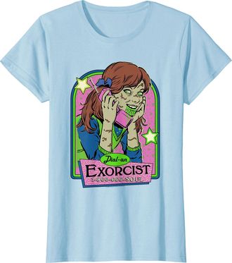 Steven Rhodes Dial an Exorcist Retro Vintage Funny Adult Humor T-Shirt