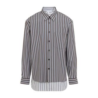 Dries Van Noten Herren, Shirts, Braun, LGr&ouml;&szlig;e