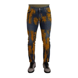 Dolce & Gabbana Blaue Skinny Stretch Denim Jeans - - Jeans - Herren - Blau - 2XL