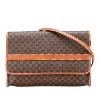 Celine Sac bandouli&egrave;re en cuir Pre-owned - Femme - Pre-owned - Brun - Taille: ONE Size