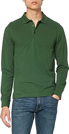 Clique Classic Long Sleeve Polo, Green (Bottle Green), XXL Homme