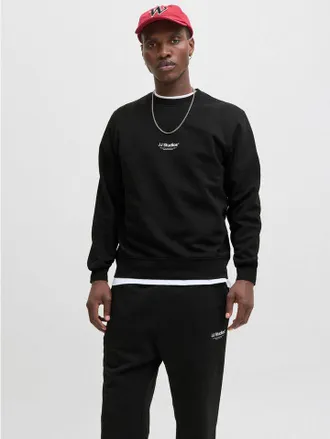 Jack & Jones Sweatshirt JJESOHO SWEAT CREW NECK NOOS Baumwollmischung, relaxed fit