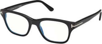 Tom Ford Homme, Accessoires, Noir, Taille: 52 MM Ft6120B Eyeglasses