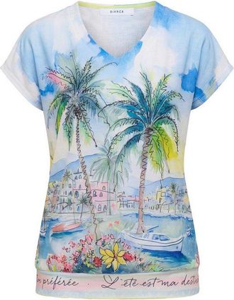 bianca Print-Shirt JULIE modisches Print-Shirt im mediterranen Look
