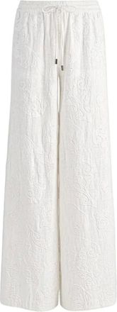 Alice & Olivia Femme, Pantalons, Blanc, Taille: 38 FR Ojai Wide Leg Pant