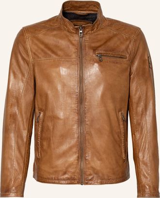 Milestone Lederjacke Ms-Marco braun