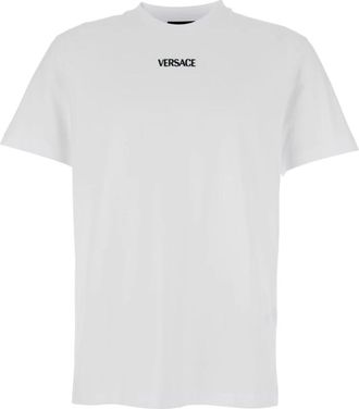 Versace Homme, Tops, Blanc, Taille: M Logo T-Shirt