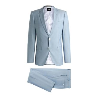 HUGO BOSS Slim Fit Wool-Blend H Huge Suit - - Suits - Herren - Blau - M