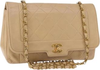 Chanel Sac bandouli&egrave;re vintage Pre-owned - Femme - Pre-owned - Beige - Taille: ONE Size