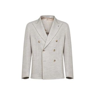 Tagliatore Gekn&ouml;pfte Jacke - - Jackets - Herren - Beige - 2XL