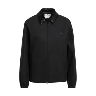 Courr&egrave;ges Damen, Jacken, Schwarzk, XSGr&ouml;&szlig;e
