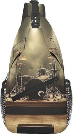 Generic Sac &agrave; bandouli&egrave;re Rock Music - Sac &agrave; bandouli&egrave;re de voyage pour homme - Sac &agrave; dos de randonn&eacute;e