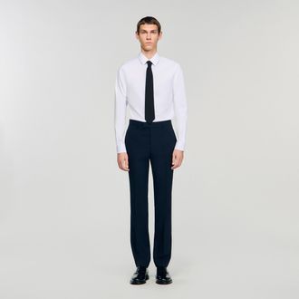 Sandro Pantalon de costume en laine