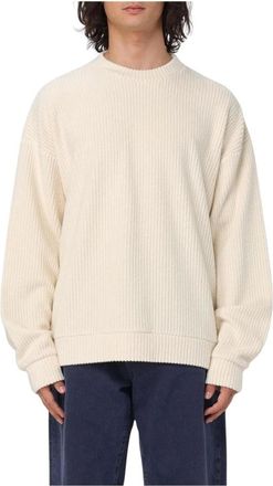 Dsquared2 Homme, Pulls, Beige, Taille: XL Pull ras du cou en maille côtelée