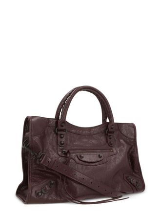 Balenciaga Womens Handbag Le City Bag Bordeaux Lambskin Handbags Hand