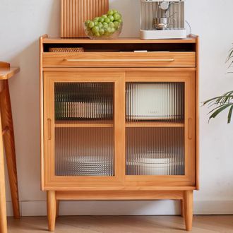 Generic Sideboard, Aufbewahrungsschrank, Schubladen + doppelst&ouml;ckiges Element, 15 cm hohe Beine aus Massivholz, Verschiedene Abmessungen for unterschiedliche 