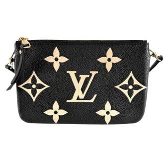 Louis Vuitton Pre-owned Sac Bandouli&egrave;re Pochette Monogram Empreinte - Femme - Pre-owned - Noir - Taille: ONE Size