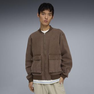 Puma NOW Bomberjacke Herren, Kleidung, Braun, XXL