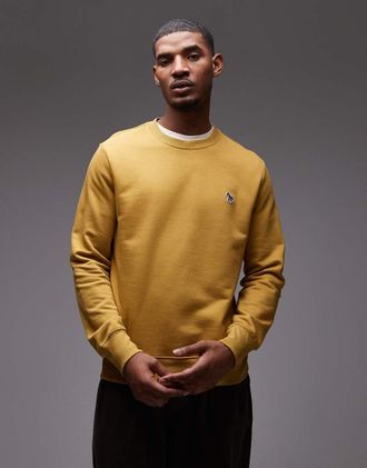 Paul Smith Sweat &agrave; logo z&egrave;bre - Jaune