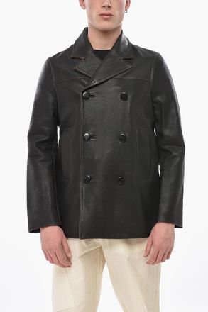 Namacheko Double-Breasted Leather Jacket Namacheko