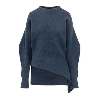 Givenchy Crewneck Langpullover - - Knitwear - Damen - Blau - S