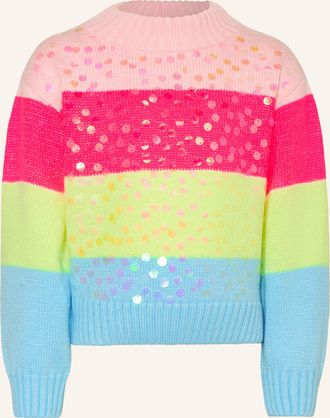 BILLIEBLUSH Pullover Mit Pailletten Und Glitzergarn rosa