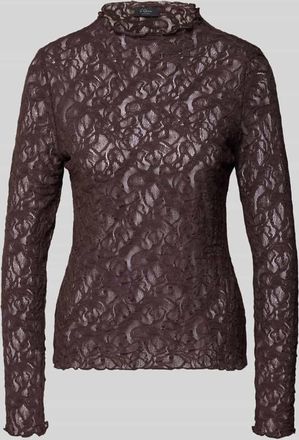 s.Oliver Black Label Regular Fit Langarmshirt mit Allover-Muster