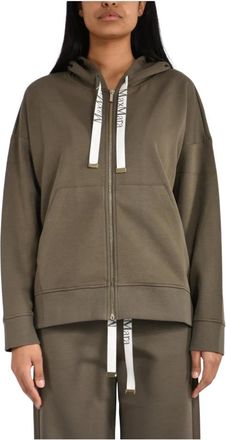 Max Mara Femme, Sweatshirts et sweats &agrave; capuche, Vert, Taille: 42 FR Smmjour Sweat &agrave; capuche