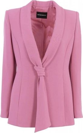 Emporio Armani Femme, Vestes, Rose, Taille: 46 FR Smokin Blazer