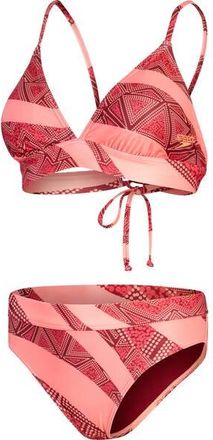 Speedo Damen Badeanzug BANDED TRI 2PC ALV PRT AF ORANGE/RED