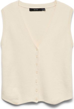 Vero Moda Damen Vmgold Sl V-Neck Vest, Birch, XS