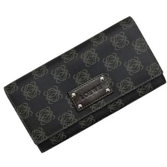 Loewe Pre-owned Long wallet (bi-fold) - Femme - Pre-owned - Gris - Taille: ONE Size