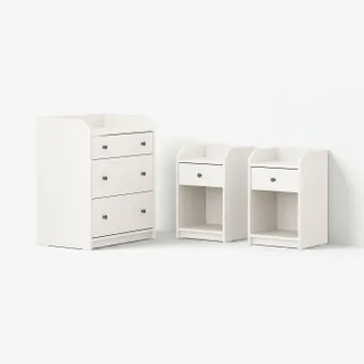IKEA HAUGA Schlafzimmerm&ouml;bel 3er-Set
