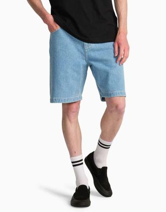 Billabong Big - Short 21 pouces en jean d&eacute;lav&eacute;-Bleu