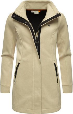 Ragwear Sweatjacke Letrice Bonded Elegante Zip-Jacke mit hohem Kragen in Feinstrickoptik