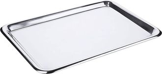 Contacto Ausstelltablett 31 x 20,5 cm Edelstahl 18/10 hochgl&auml;nzend, offen geb&ouml;rdelter Rand, sp&uuml;lmaschinengeeignet, Gastro-Qualit&auml;t f&uuml;r Theke, Buffet