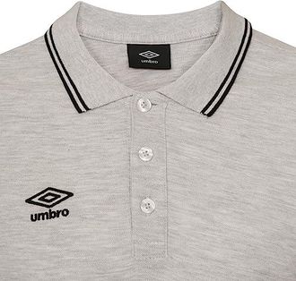 Umbro Polo Coton Pique Homme, Polo Homme, Gris Clair, 3XL