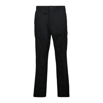 Moncler Homme, Pantalons, Noir, Taille: L Pantalon Cargo Gabardine