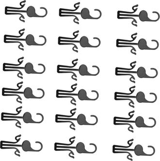 Angoily 30 Stück Teiliges Schuhhalter Stabilem PP Doppelte Haken für Schuhaufbewahrung und Trocknung Leichter Schuhorganizer zur Platzsparenden Schuhablage im