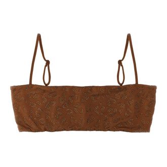 MC2 Saint Barth Athena Bandeau Bikini Top - Femme - Maillots de bain - Brun - Taille: 40 FR