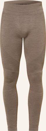 Odlo Funktionsw&auml;sche-Hose Seamless Performance Wool Mit Merinowolle braun