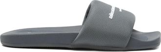 Alexander Wang Pantoletten mit Logo-Riemen - Grau