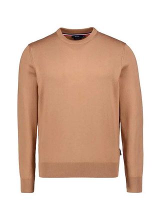 Daniel Hechter Herren Pullover braun Baumwolle unifarben