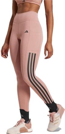adidas Womens Optime 3-Streifen Full-Length Leggings Warm Clay XS