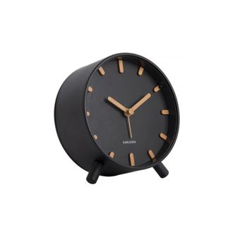 Karlsson [SA2024/12 [DL] Alarm Clock Grace Metal Black