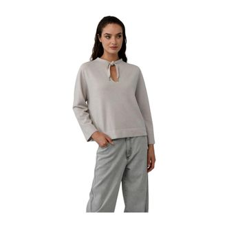 PANICALE Tropfen Ausschnitt Wolle Kaschmir Pullover - - Knitwear - Damen - Grau - L